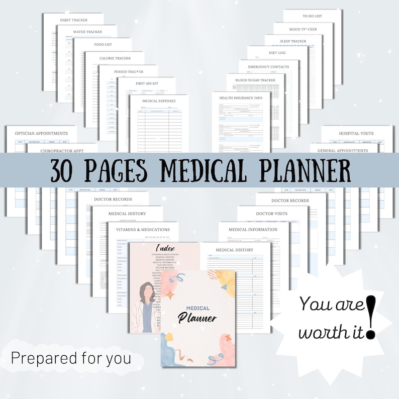 Medical Planner/ Printable PDF/ Digital Download/ Digital Use/ - Etsy