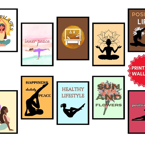 Wall Pilates Poster - Etsy