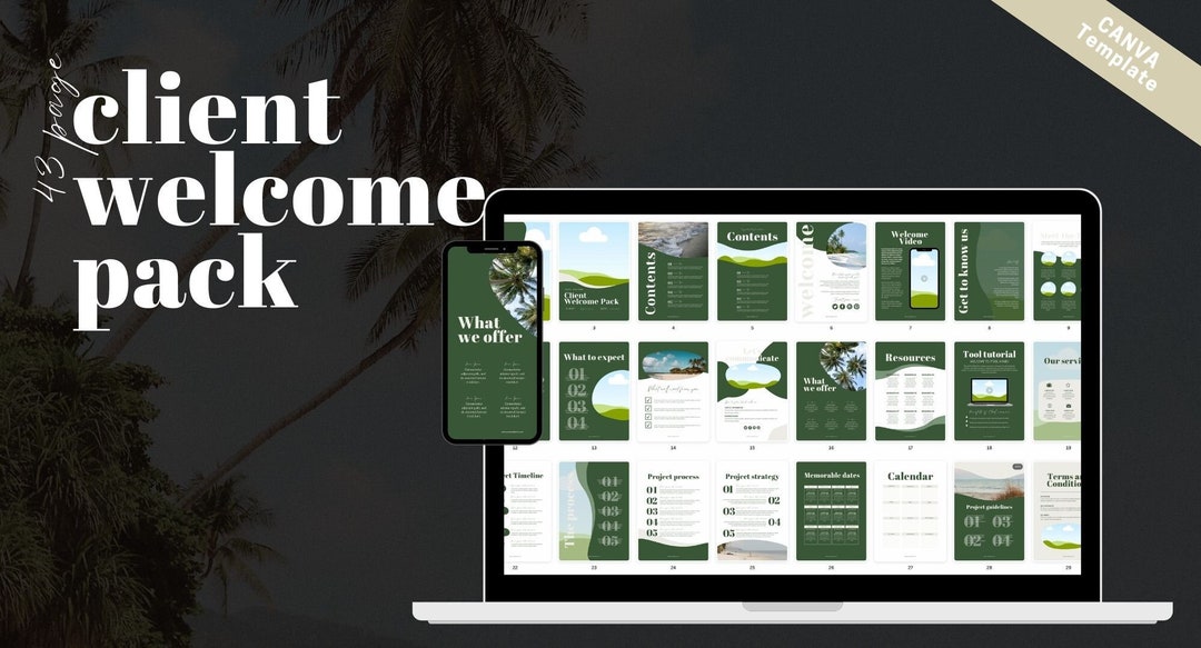 Client Welcome Pack Template New Client Service Guide Onboarding ...