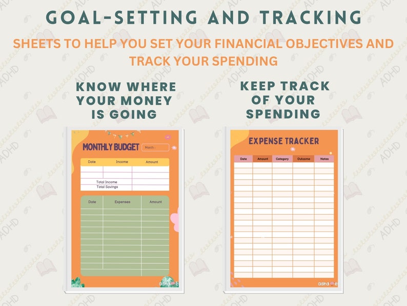 ADHD Money Mastery: A Practical Printable Workbook for Financial ...
