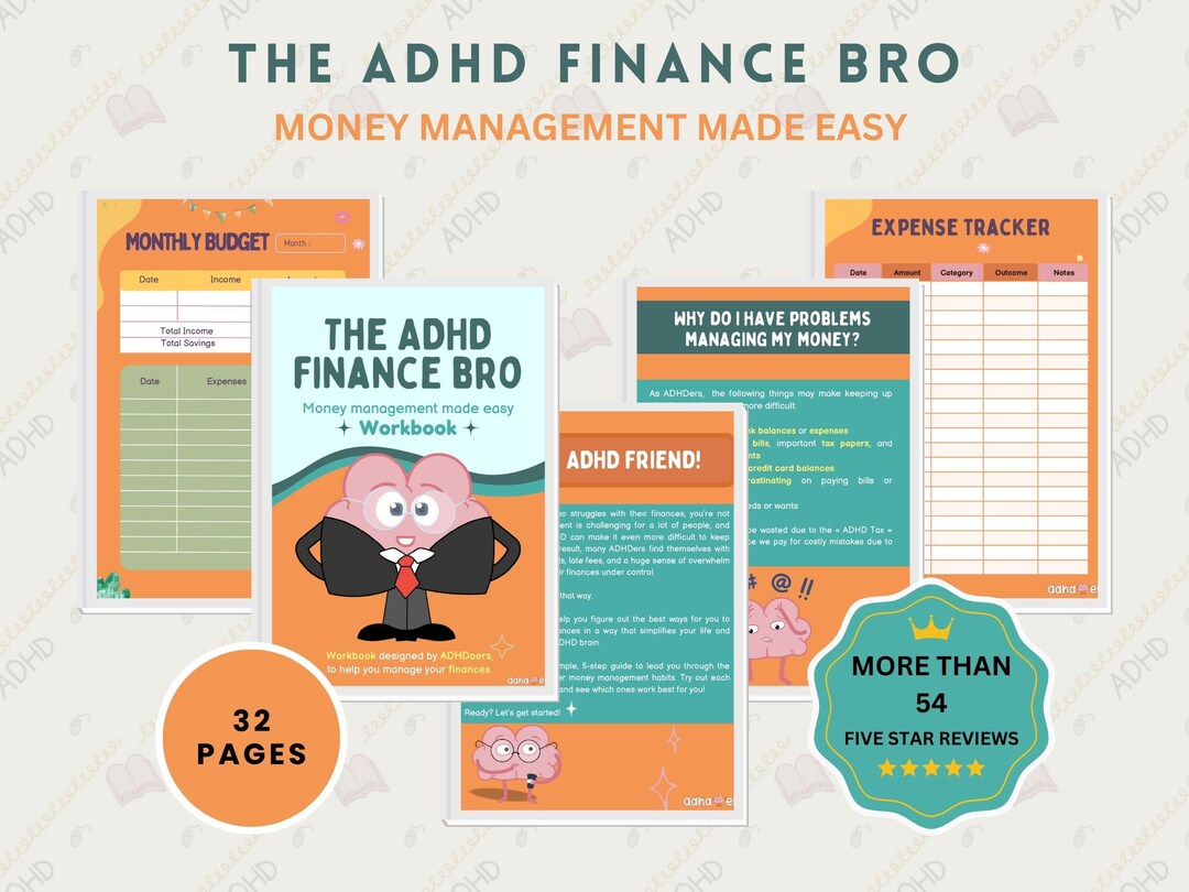 ADHD Money Mastery: A Practical Printable Workbook for Financial ...