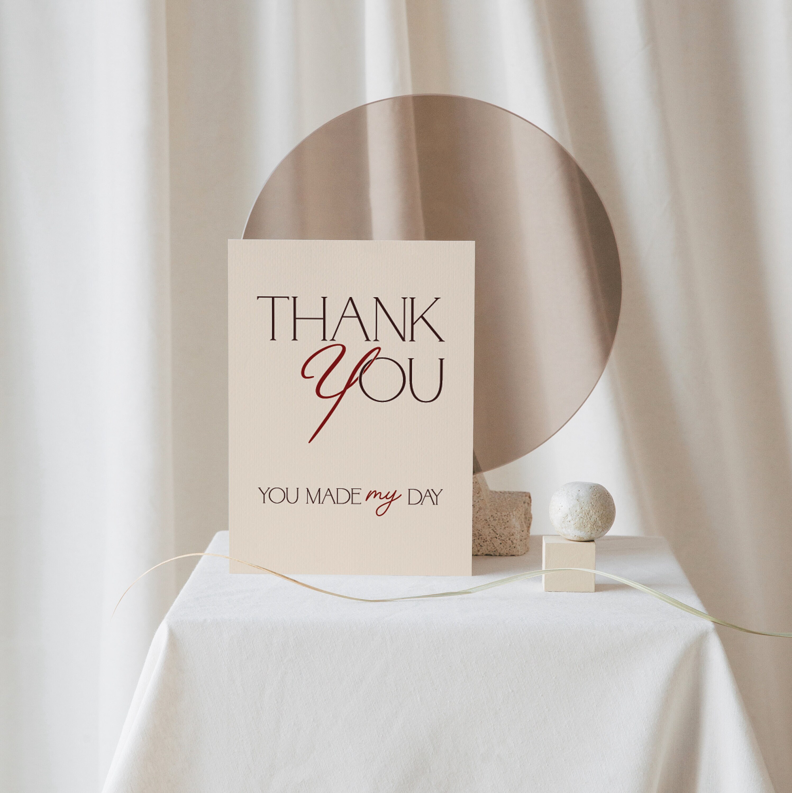 Printable Thank You Card Love Card Downloadable Digital Card Sweet Gift ...