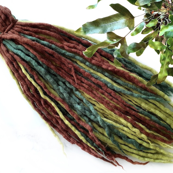 Wool Dreadlock Extension Double Ended - Etsy