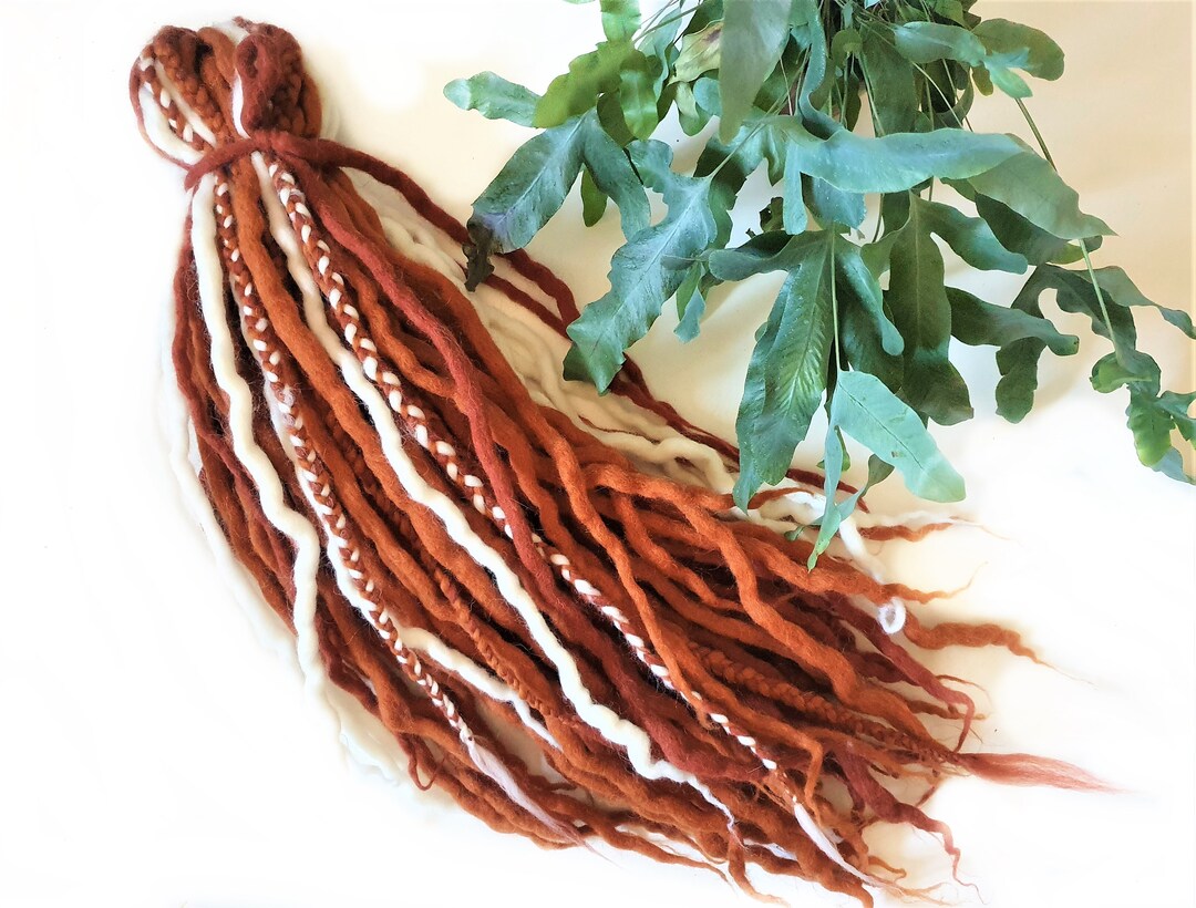 Merino Wool Dreadlocks DE Extensions - Honey Blonde, Foxy Red, White - Etsy