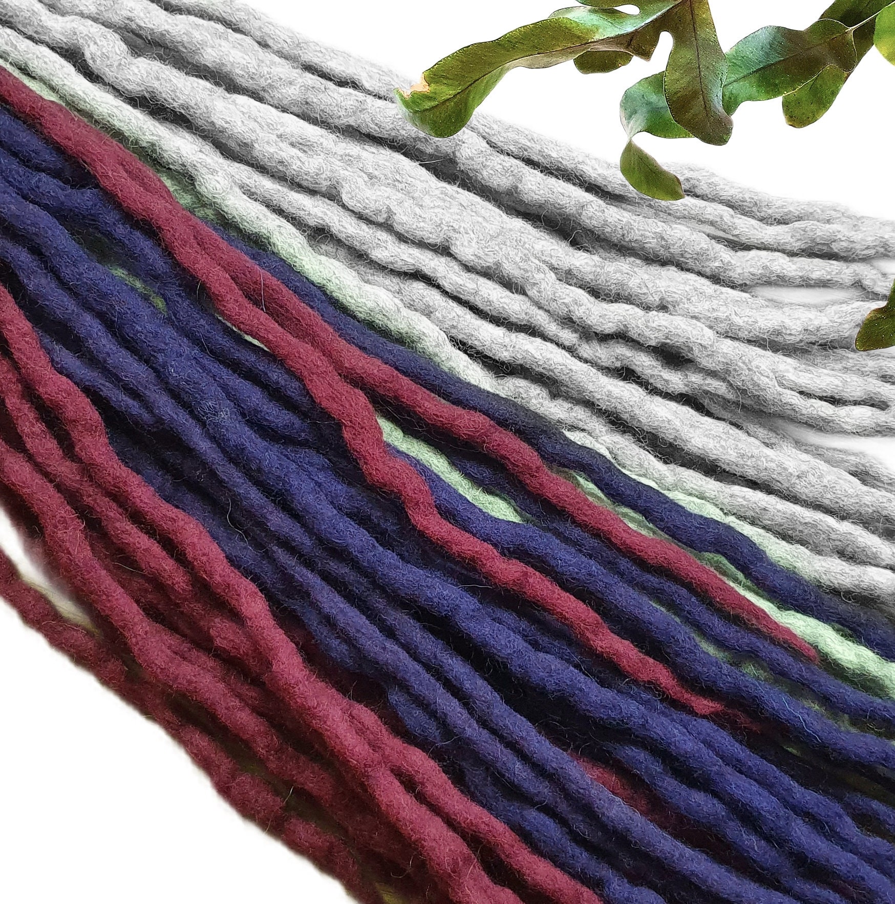 Wool Dreadlocks Dreads DE Extensions Soft Full Set Grey Gray - Etsy