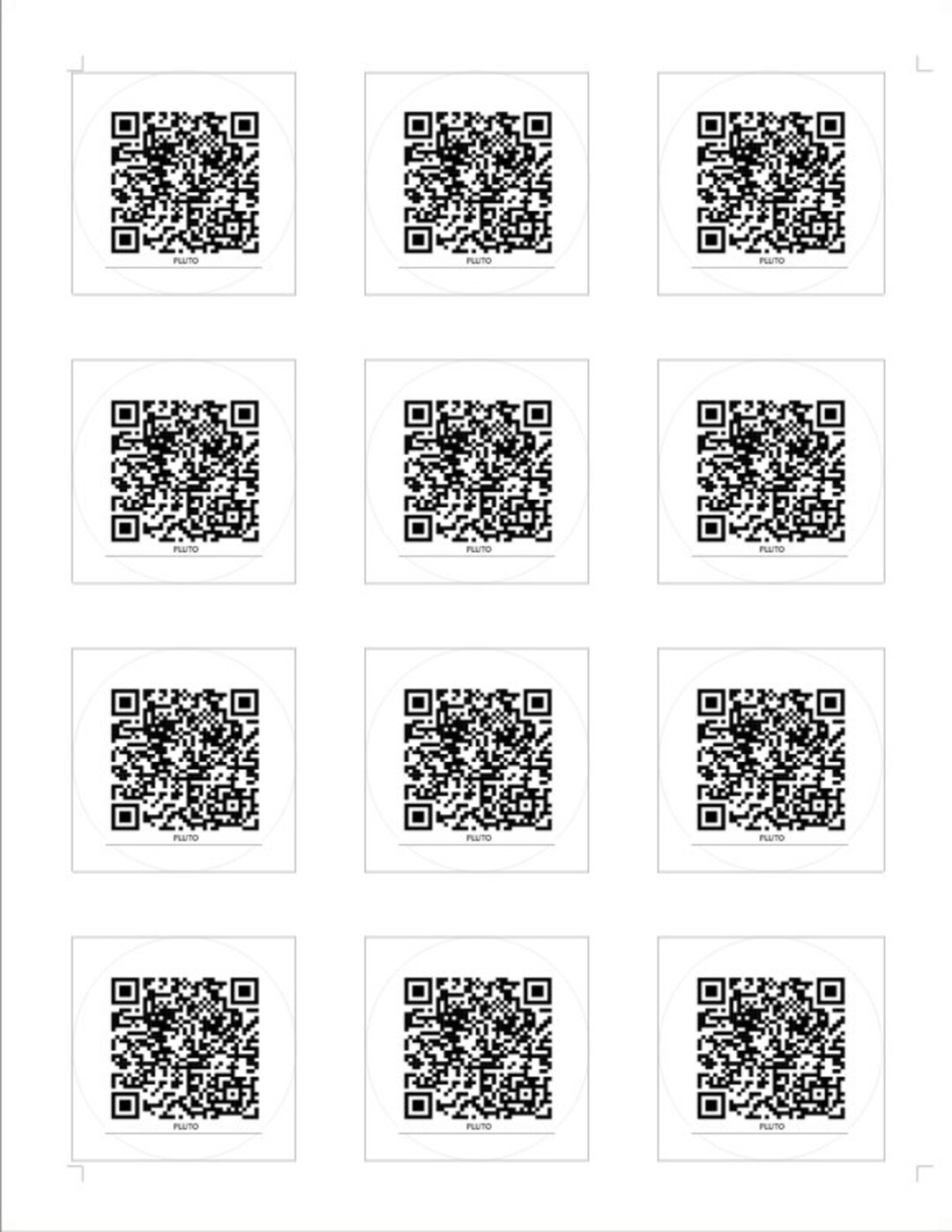 Custom QR Code Sticker Label (sheet of 12) - Etsy