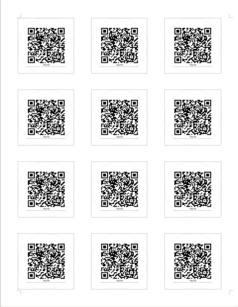Custom QR Code Sticker Label (sheet of 12) - Etsy