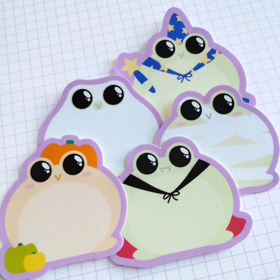 Disguised Frog Sticker Halloween Sticker Pack Label to - Etsy