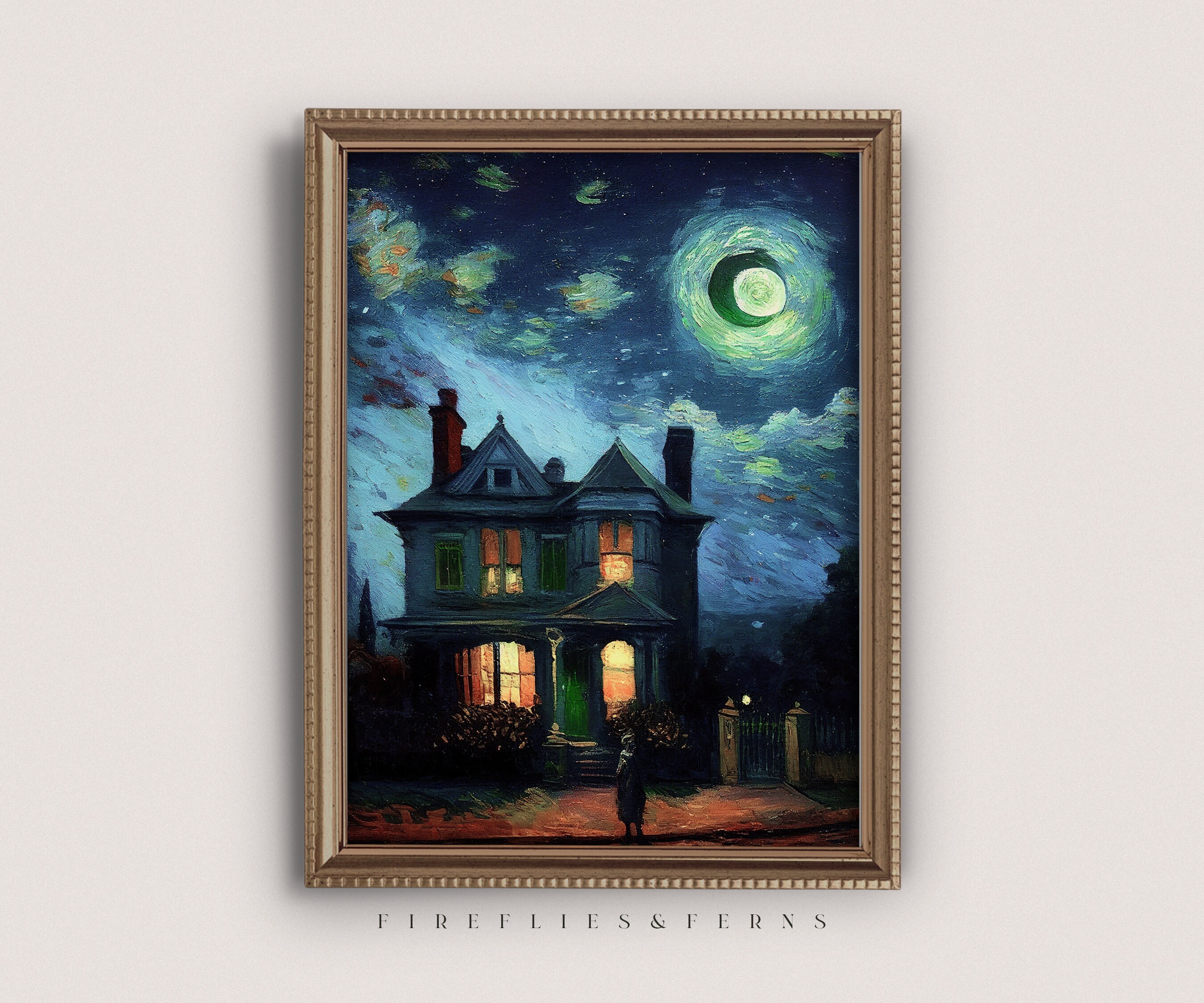 Lonely Night Painting