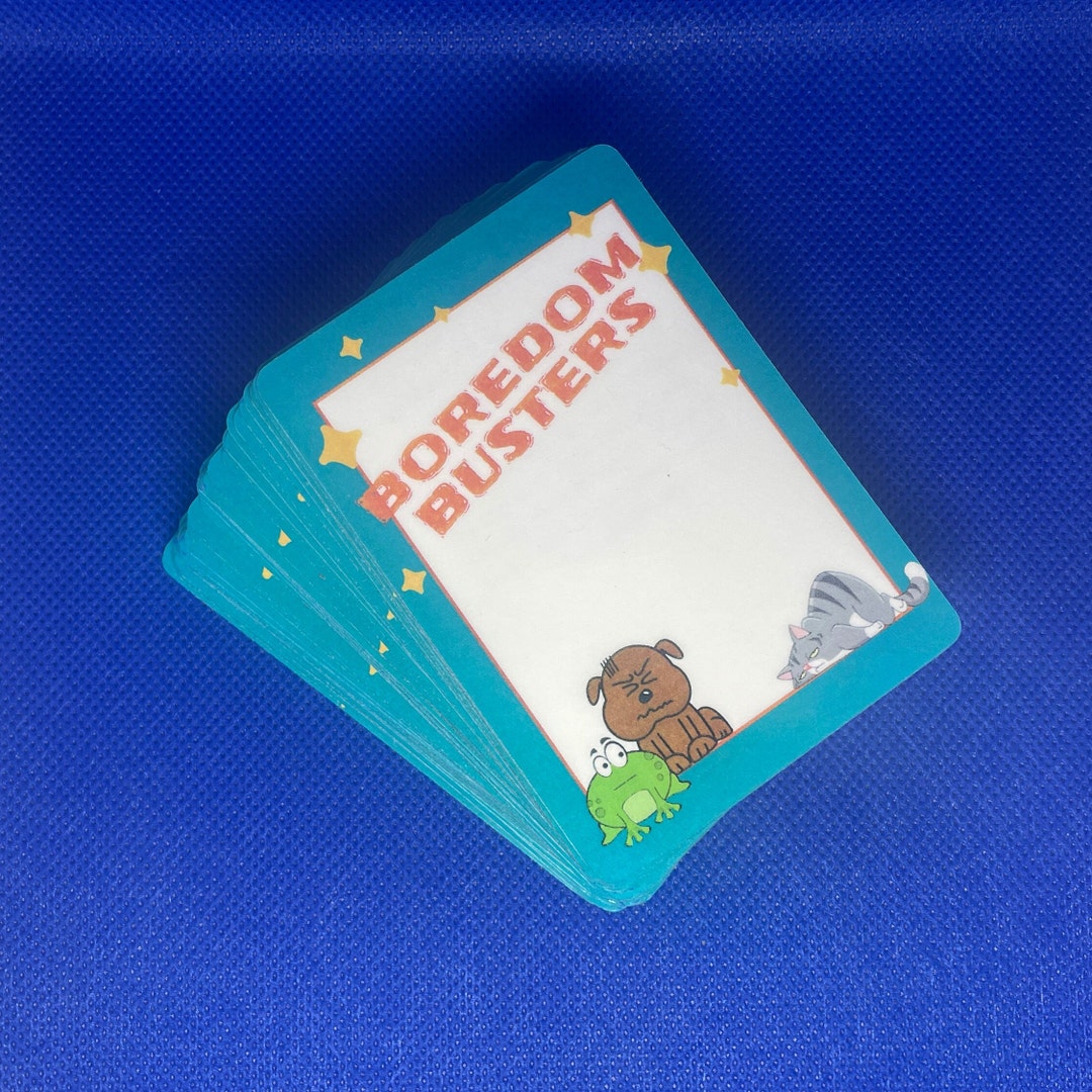 Boredom Busters Printable Card Deck: Digital Download. ADHD Card Deck ...