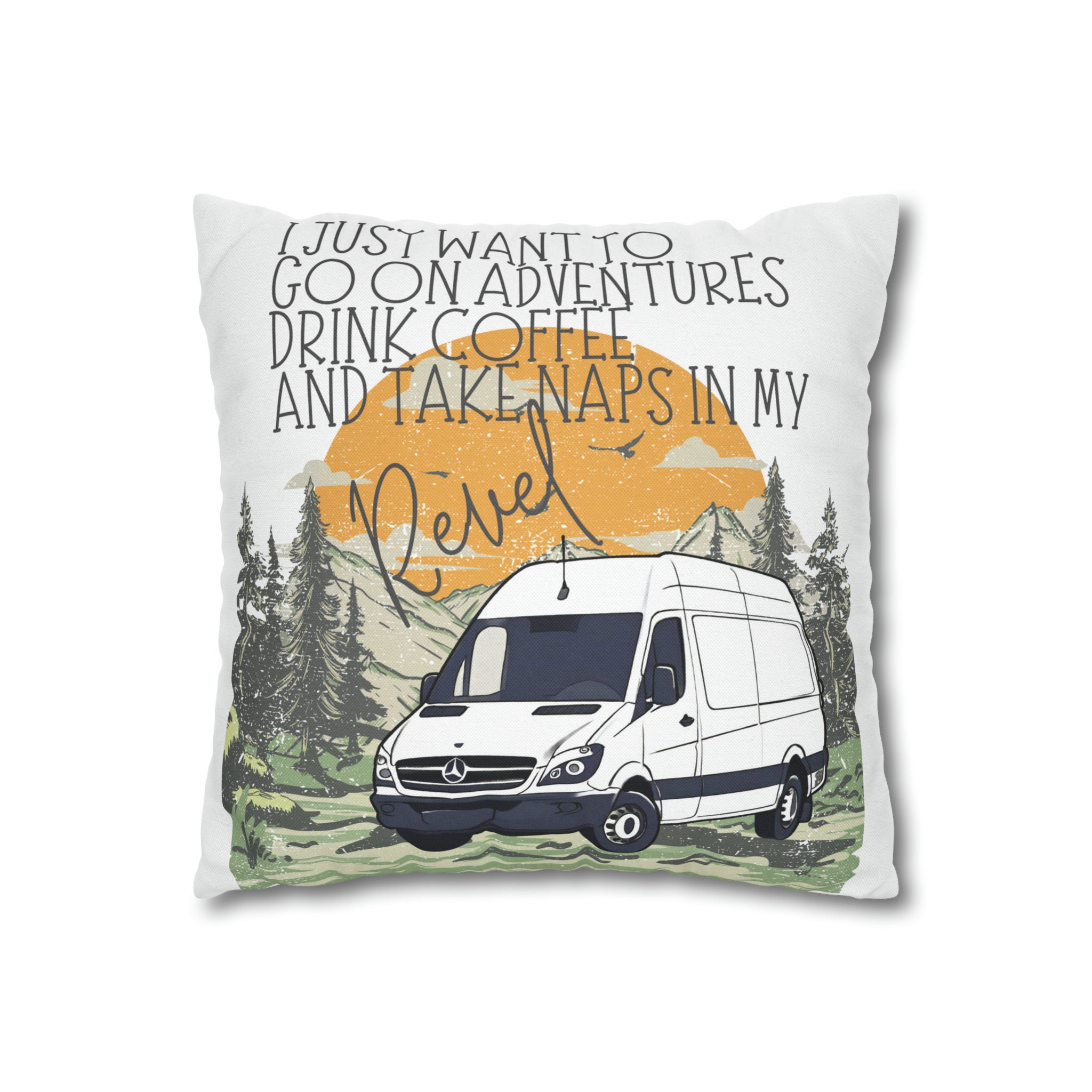 Mercedes Sprinter Van Revel Square Pillow Case for the Van Lifer - Etsy