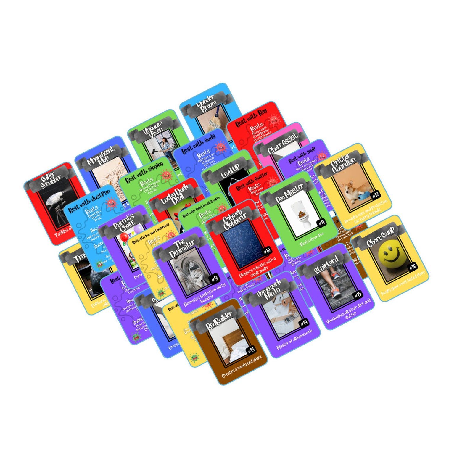 Super Fantastic Chore Ninja Playing Card Game Get Kids to Clean up ...