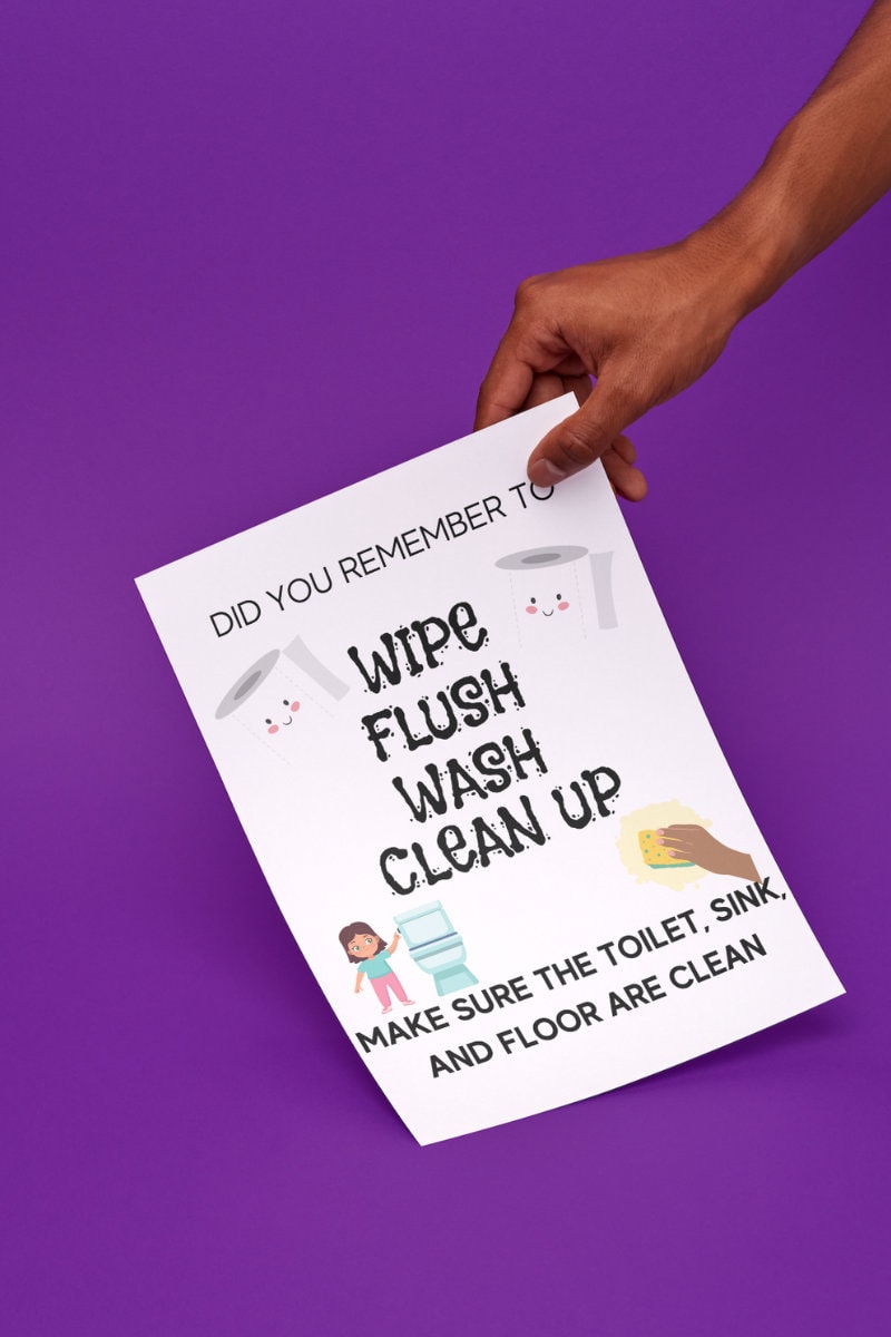 Reminders for Kids Signs to Help Kids Chores and Activity Signs to ...