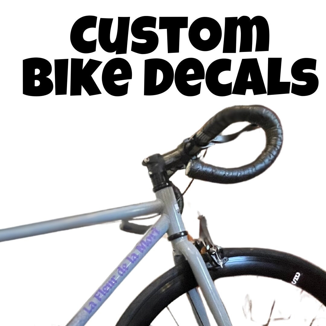 Custom Bike Decals - Etsy