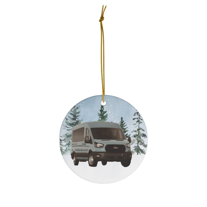 Ford Transit Ceramic Ornament for Van Lifers Transit Trail Ornament ...