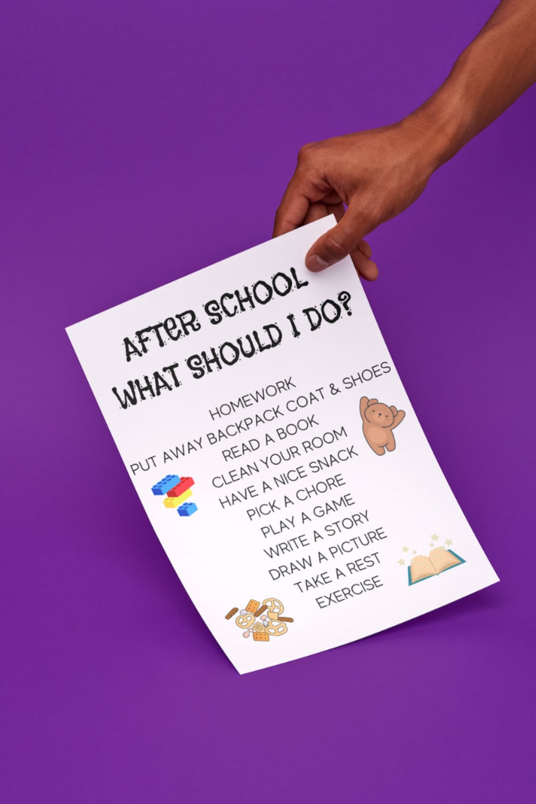 Reminders for Kids Signs to Help Kids Chores and Activity Signs to ...