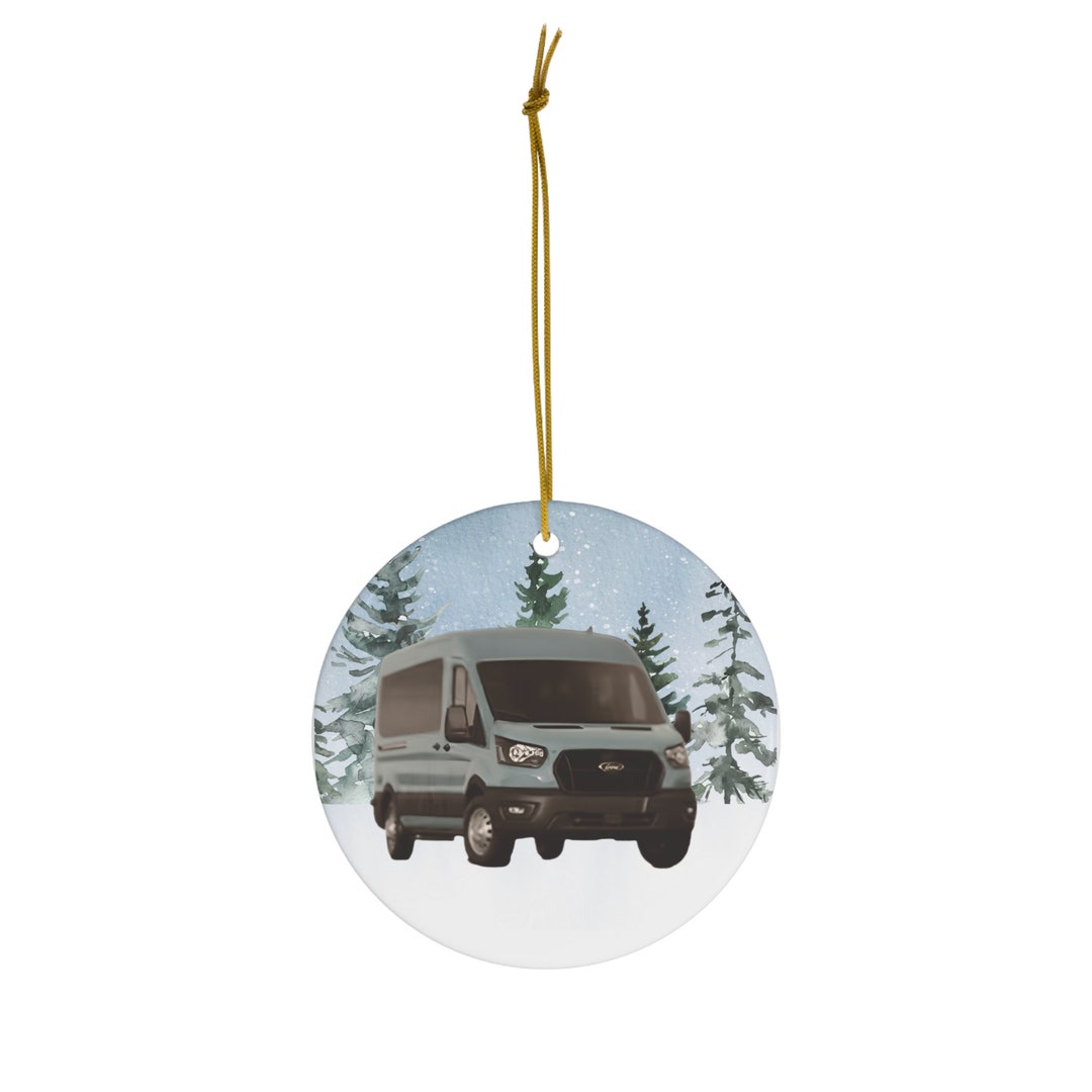 Ford Transit Ceramic Ornament for Van Lifers Transit Trail Ornament ...