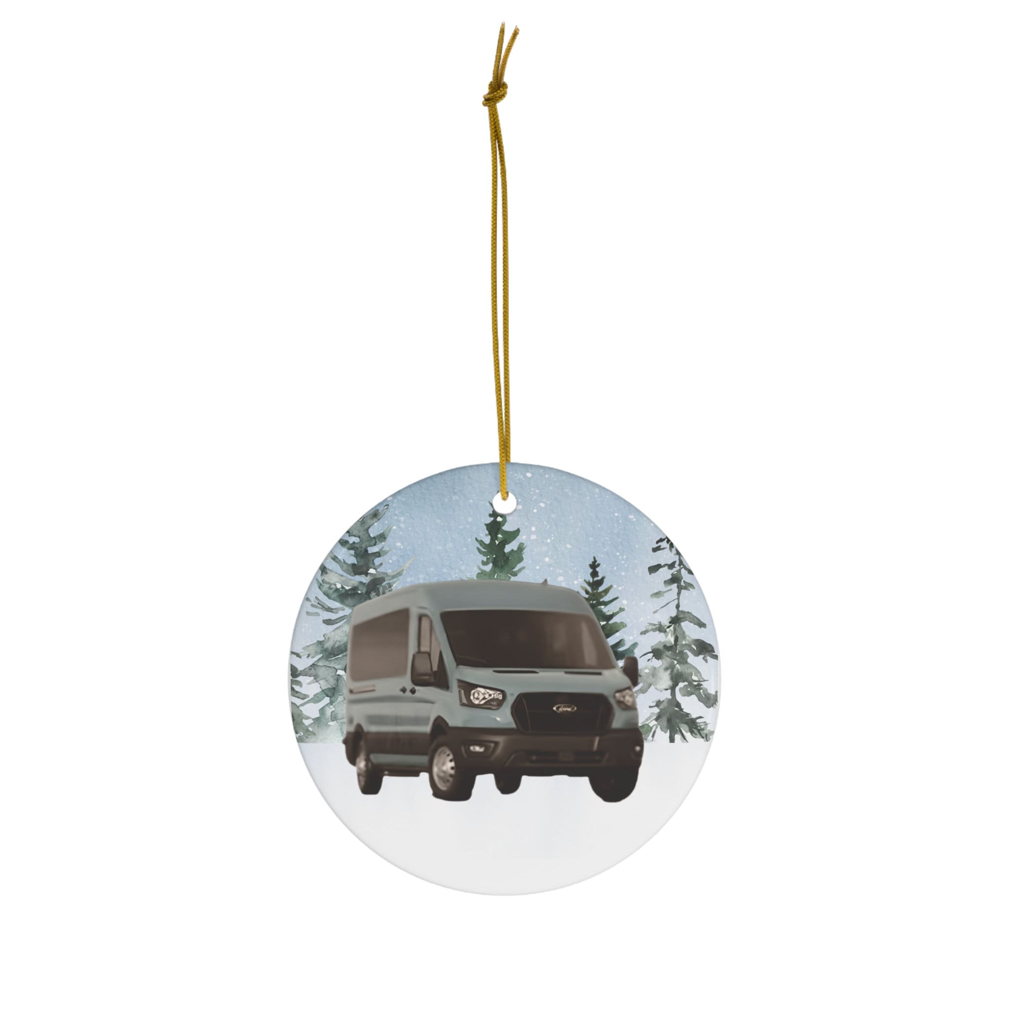 Ford Transit Ceramic Ornament for Van Lifers Transit Trail Ornament ...