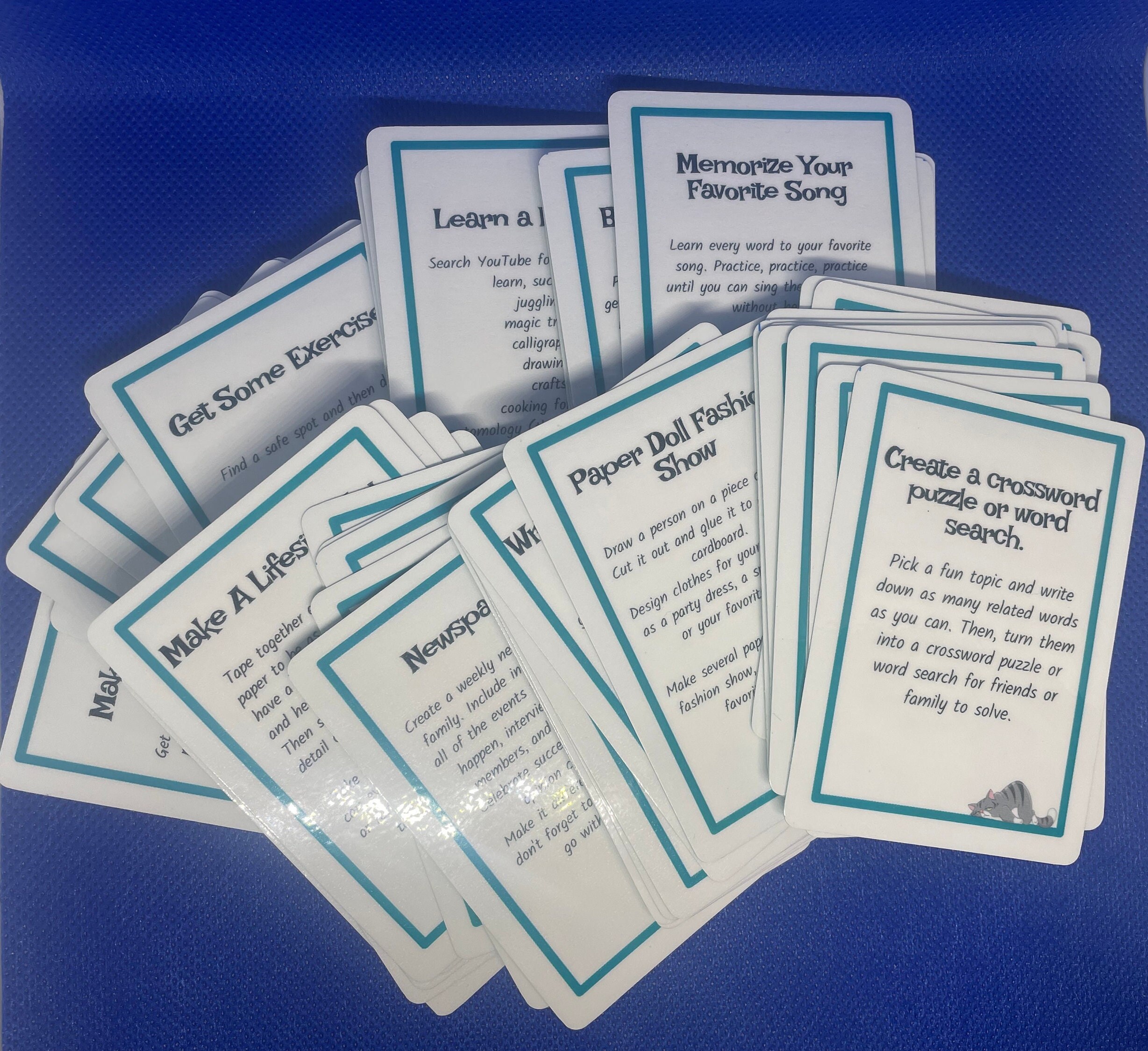 Boredom Busters Printable Card Deck: Digital Download. ADHD Card Deck ...