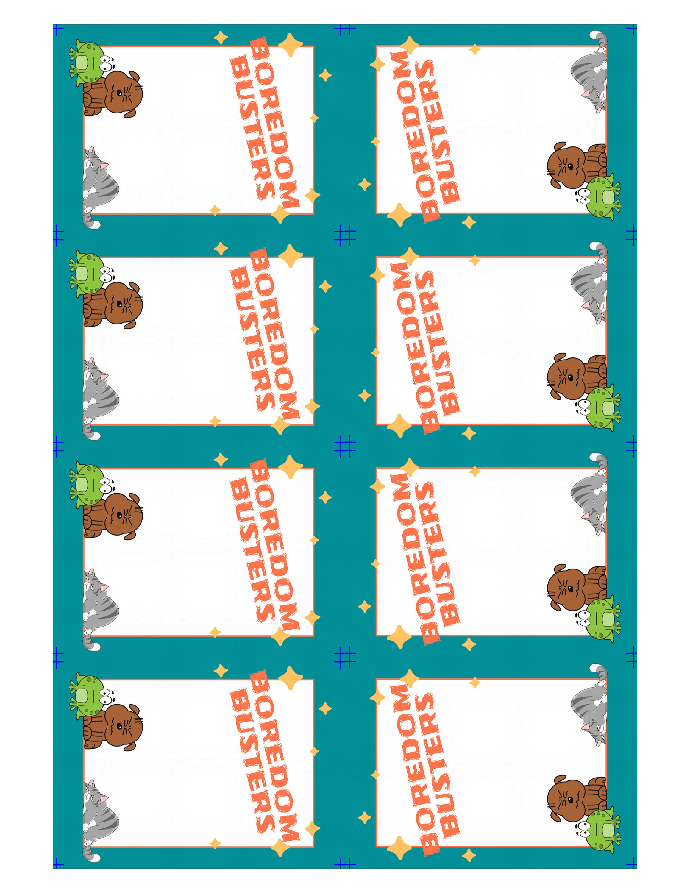Boredom Busters Printable Card Deck: Digital Download. ADHD Card Deck ...
