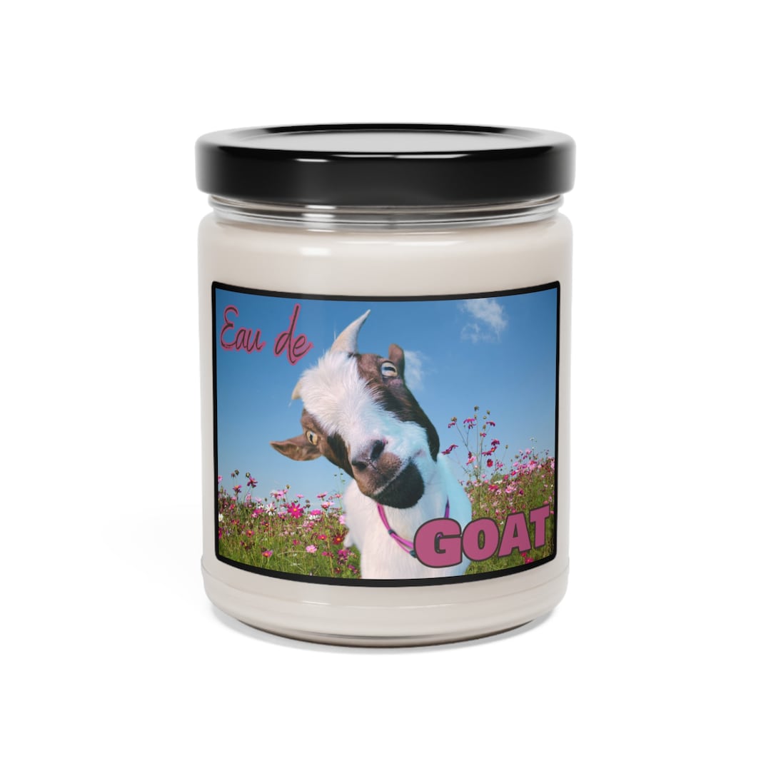 Eau De Goat 9oz Scented Soy Candle for Valentine's Day Gift for Goat ...