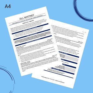Executive ATS Compatible Resume, Modern Design, Manager, Director, C ...