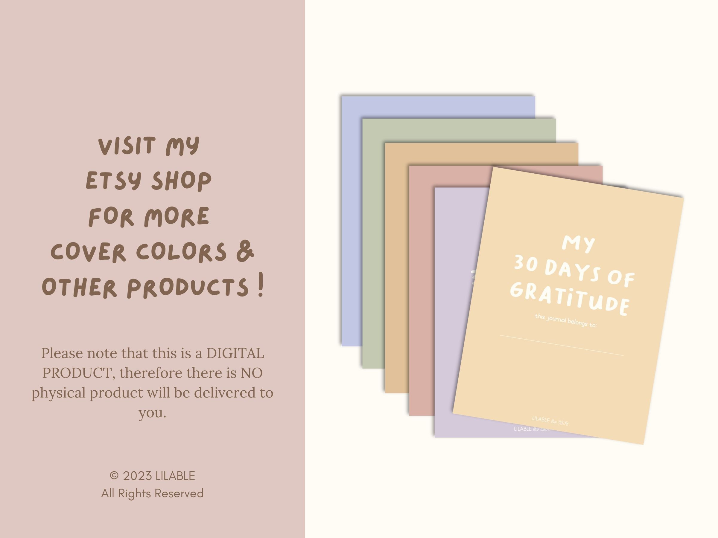 Gratitude Journal for Kids, Printable Journal - 30 Days of Gratitude ...