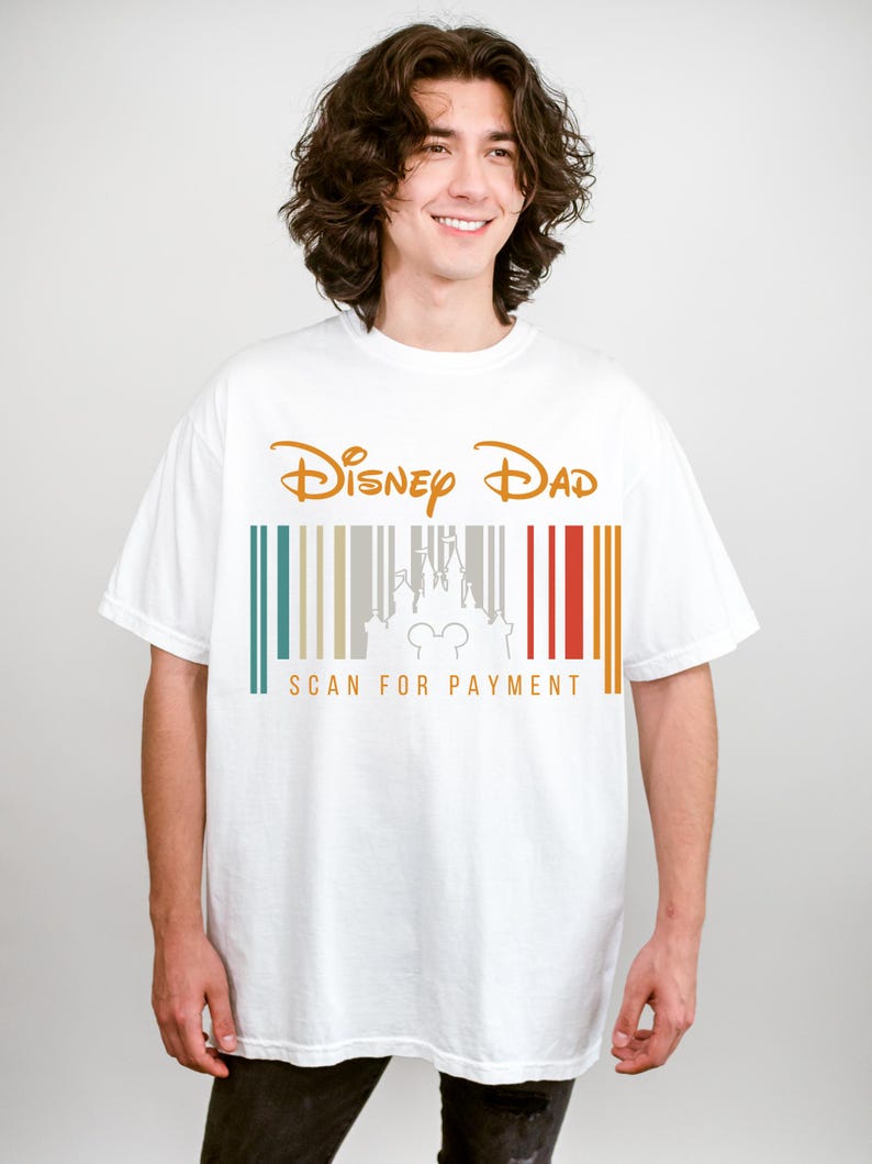 Disney Dad Scan for Payment PNG Bundle, Disney Dad Barcode Design PNG ...