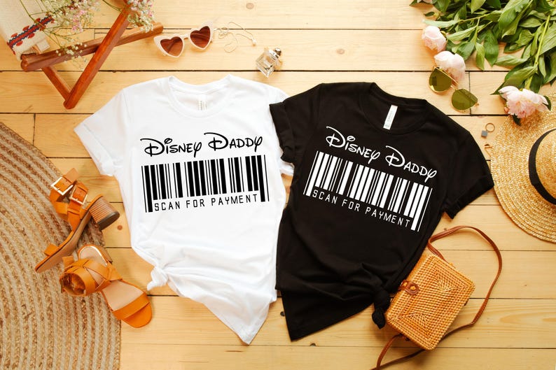 Disney Dad Scan for Payment PNG Bundle, Disney Dad Barcode Design PNG ...