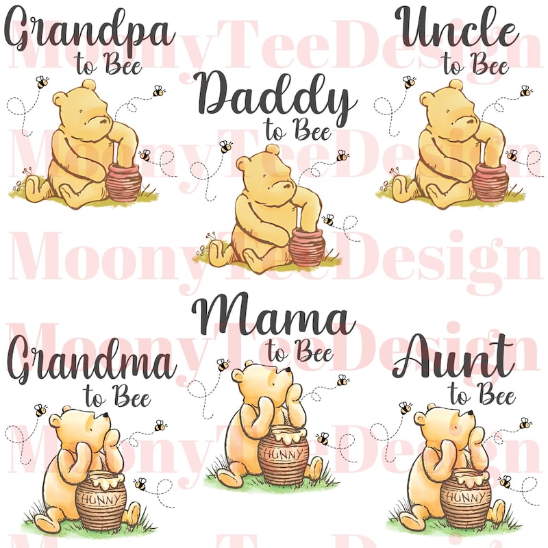 Pooh Pregnancy Gender Svg - Etsy