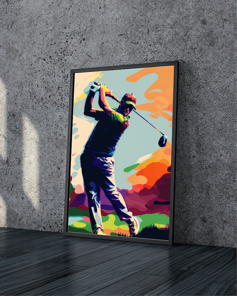 Golf Poster, Wall Art, Gift for Him, Golf Wall Art, Golf Lovers, Trendy ...