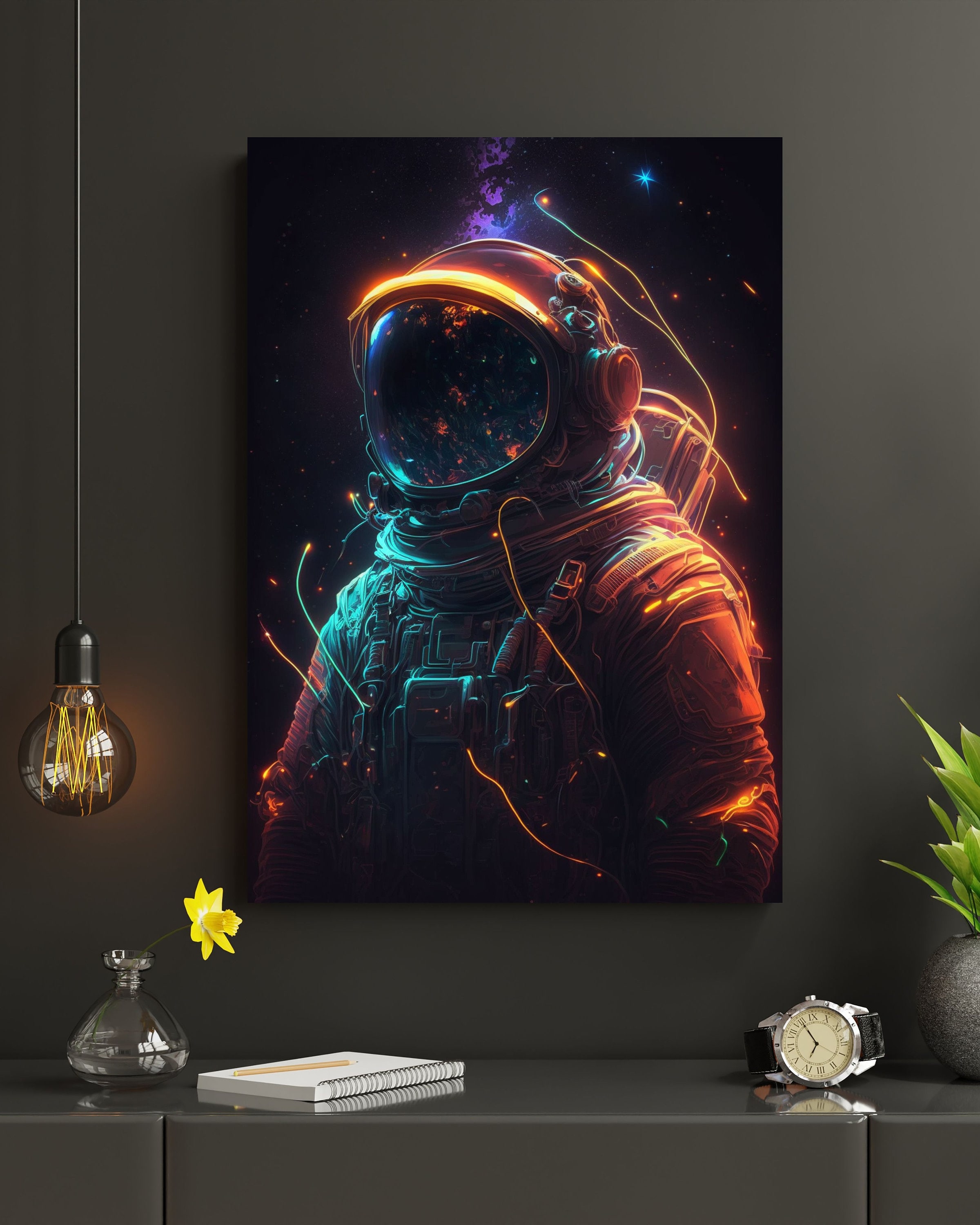 Astronaut in Space, Astronaut Poster, Space Poster, Gift for Him ...