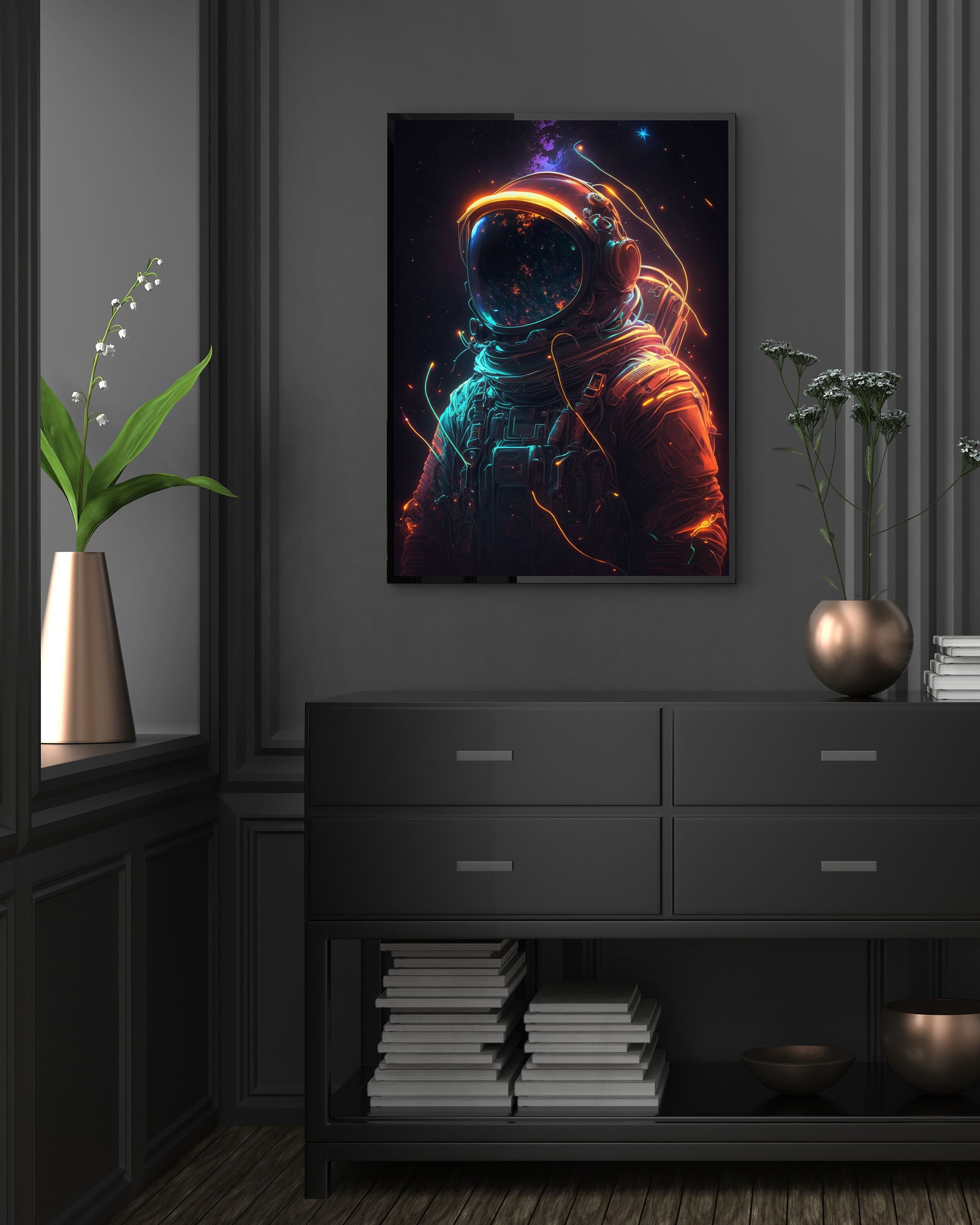 Astronaut in Space, Astronaut Poster, Space Poster, Gift for Him ...