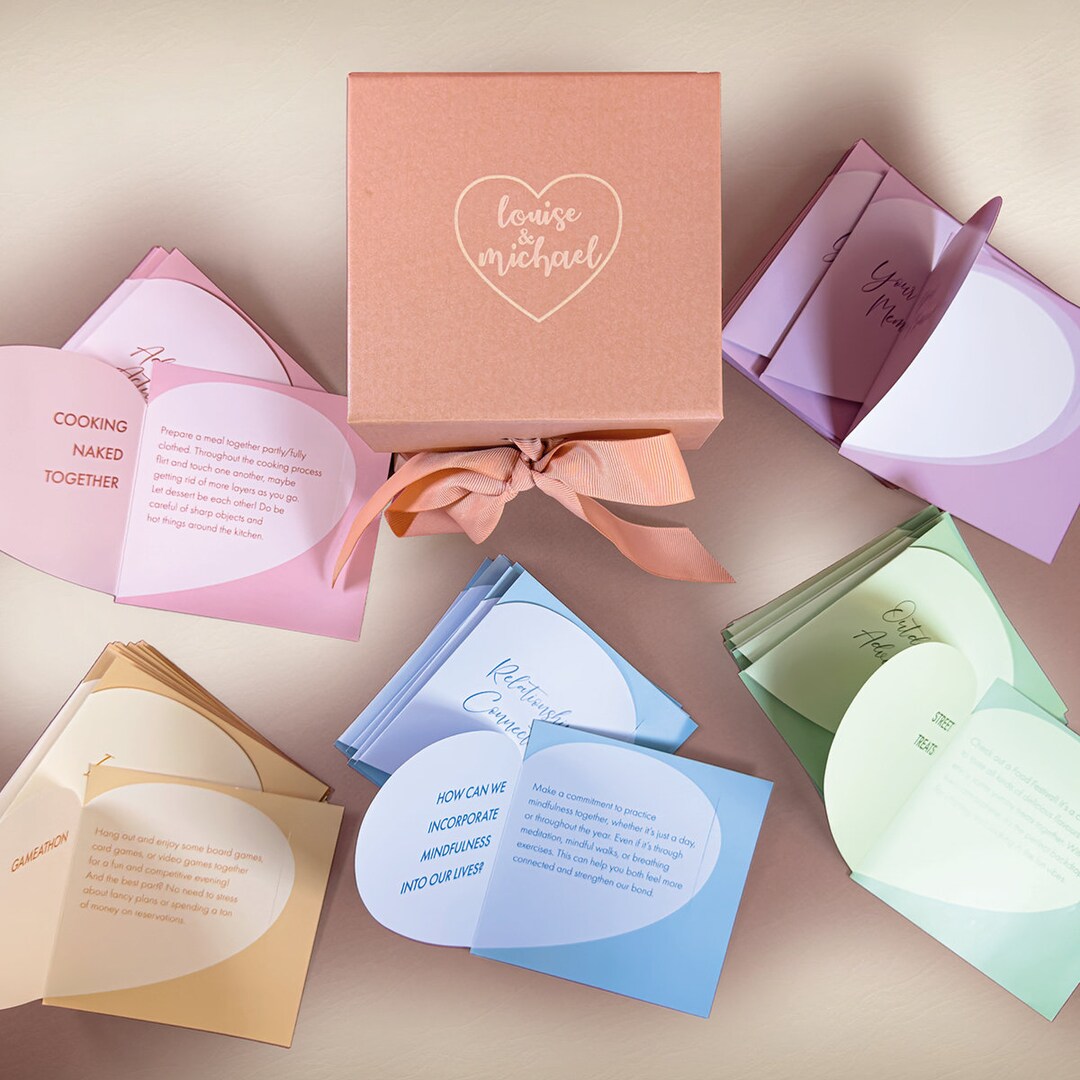 Love Box Couples Gift in Personalised Keepsake Box for Wedding ...