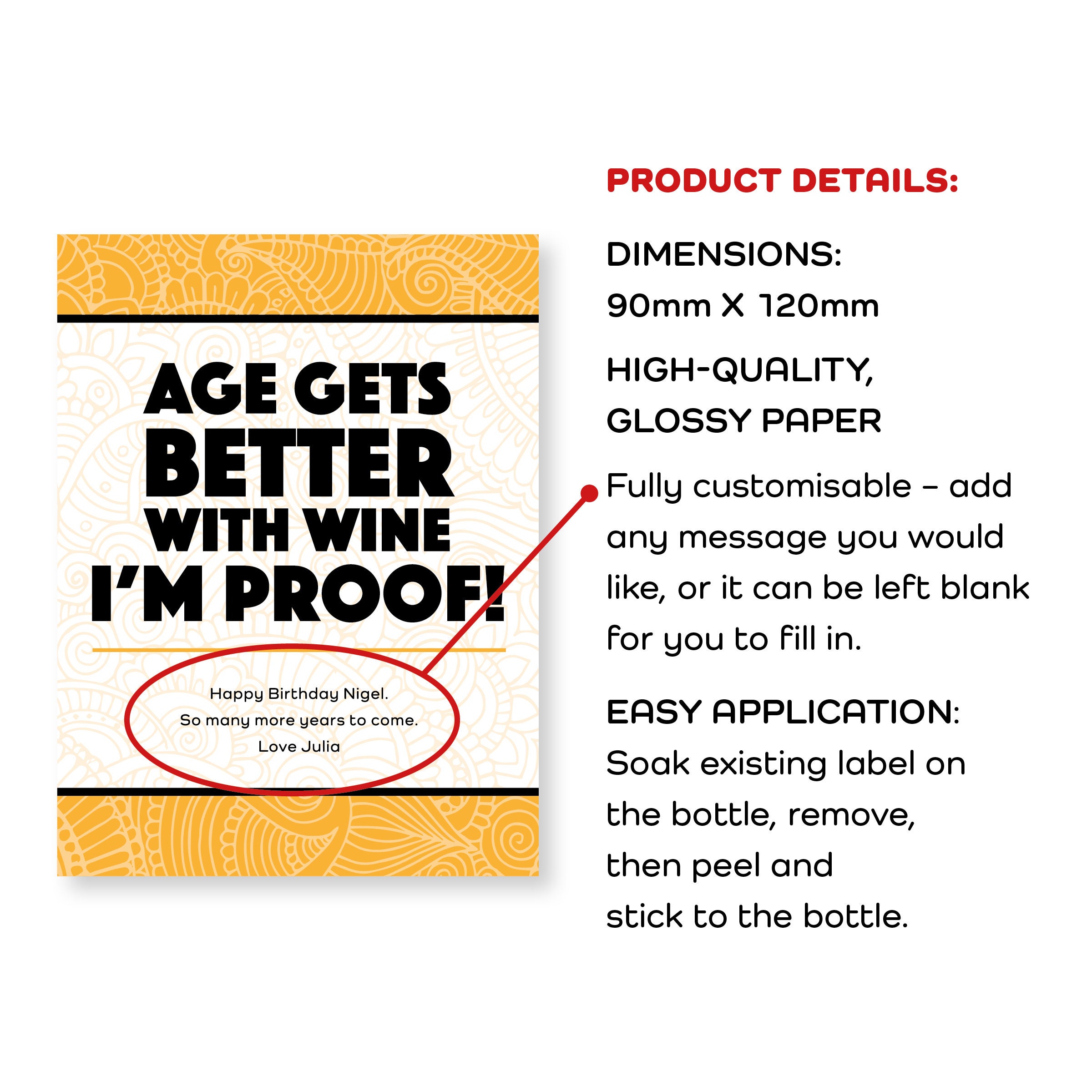 Funny Wine Label Hilarious Wine Bottle Sticker for Wine - Etsy