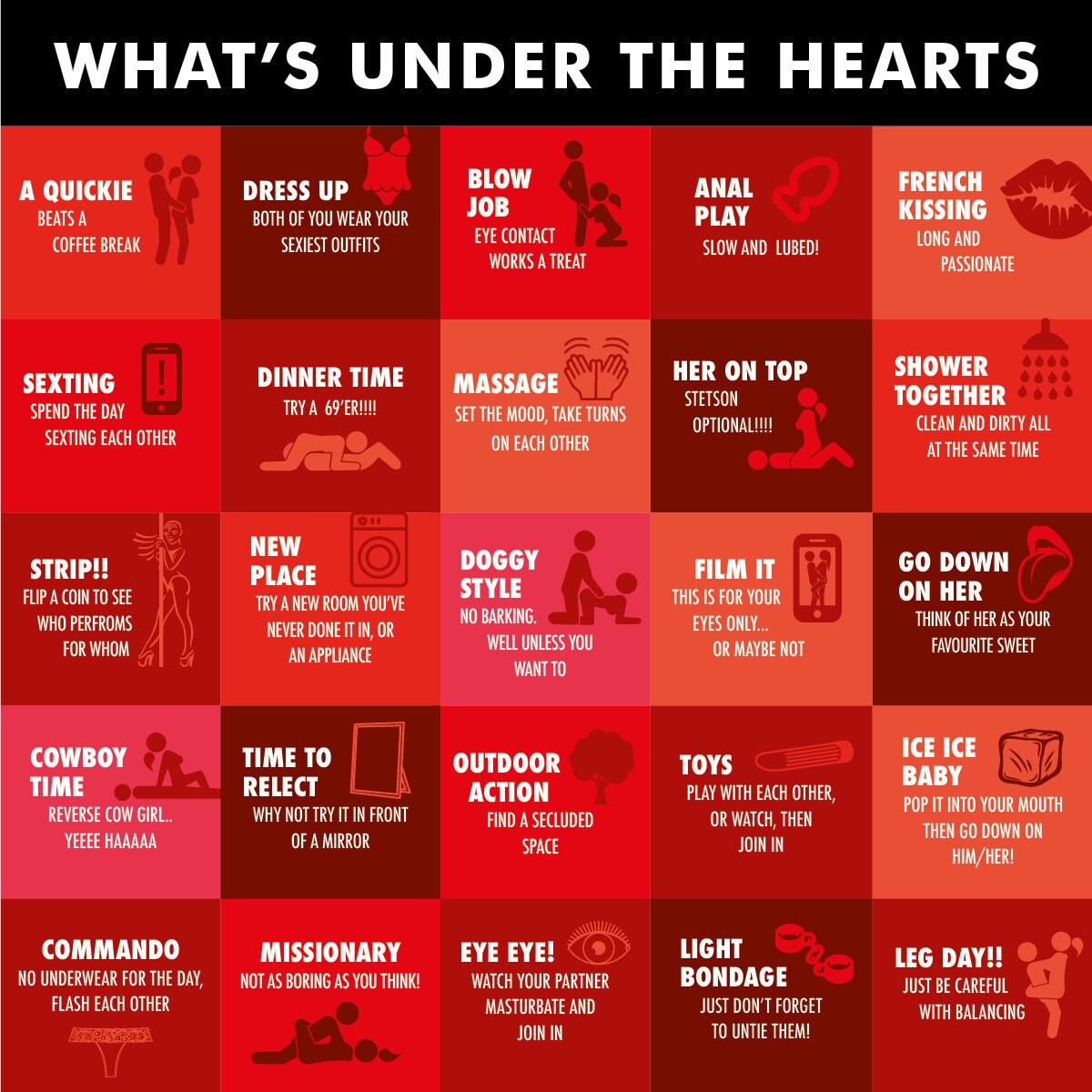 Date Night Scratch off Poster Valentine Sexy Love Gift for Him Couples ...