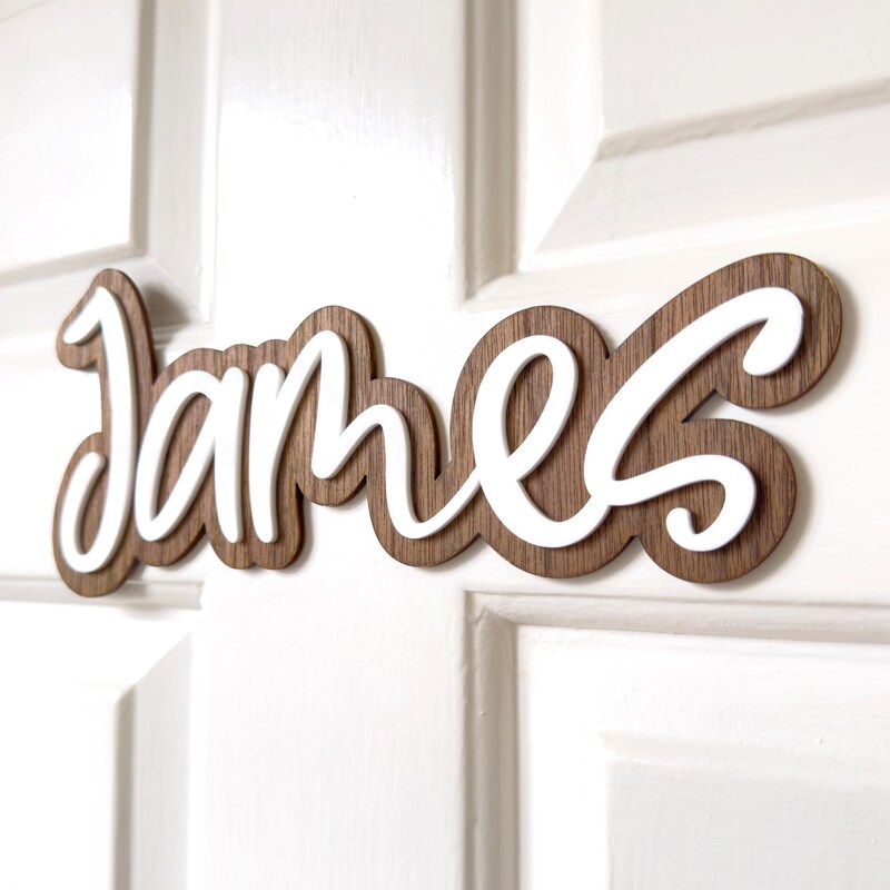 Wooden Name Signs - Etsy