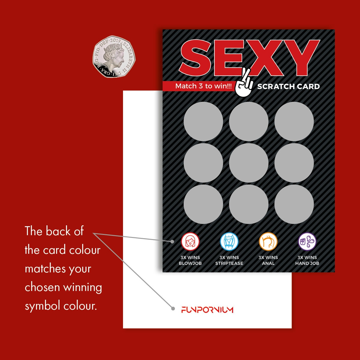 Naughty Scratch Card Fun Surprise Gift for Him Playful Adult Scratch ...