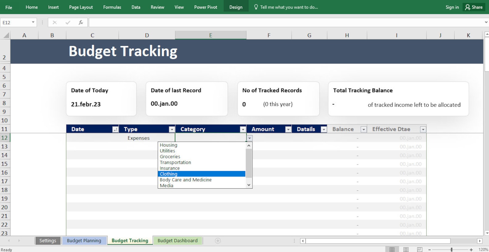 Personal Budget Planner: Excel Spreadsheet for Personal Finance ...