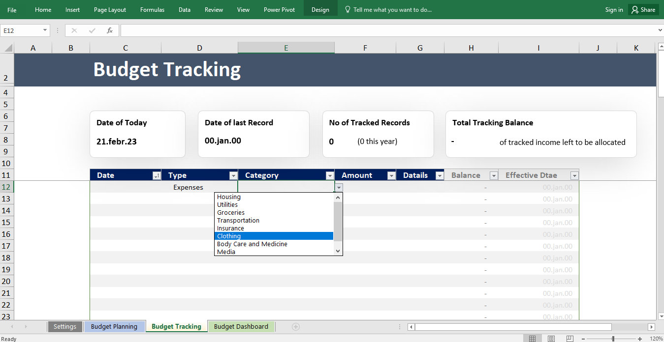 Personal Budget Planner: Excel Spreadsheet for Personal Finance ...