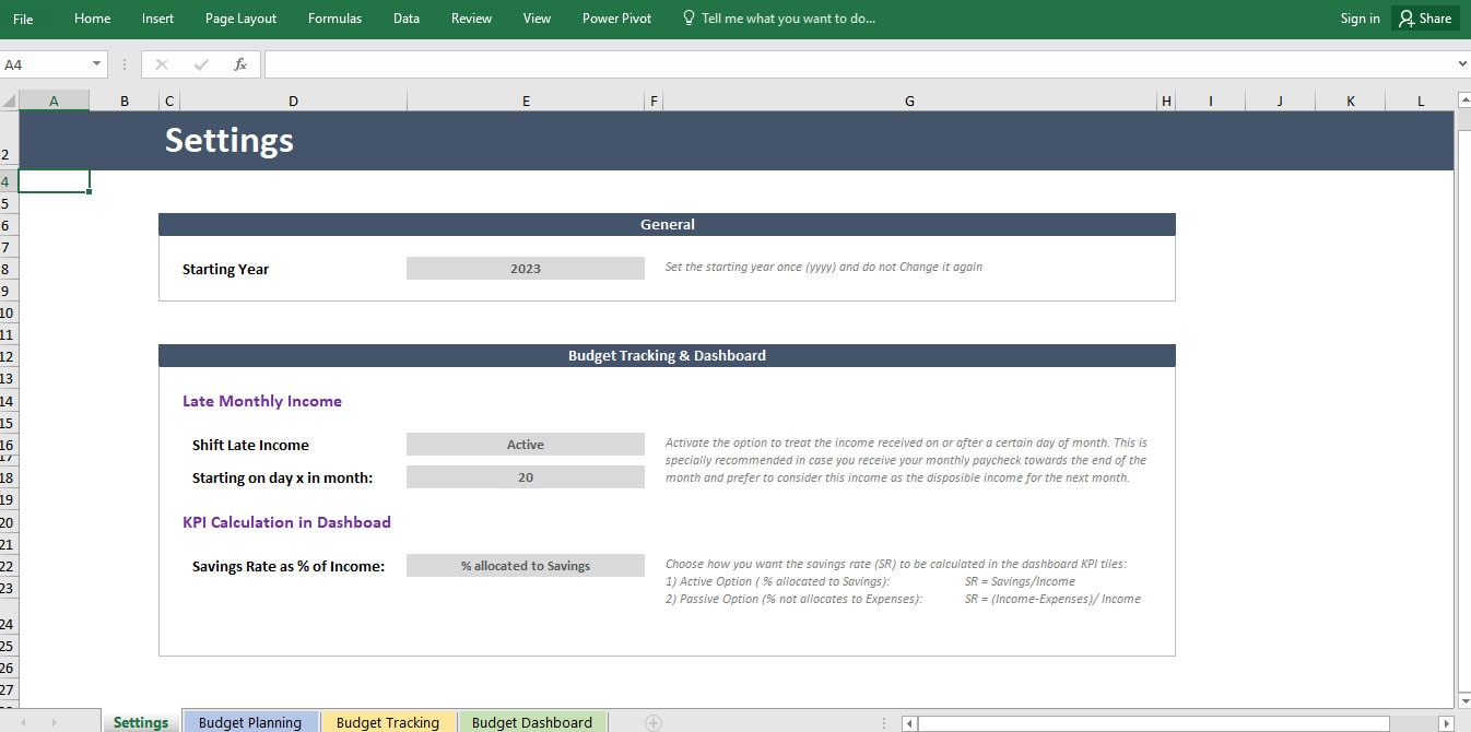 Personal Budget Planner: Excel Spreadsheet for Personal Finance ...