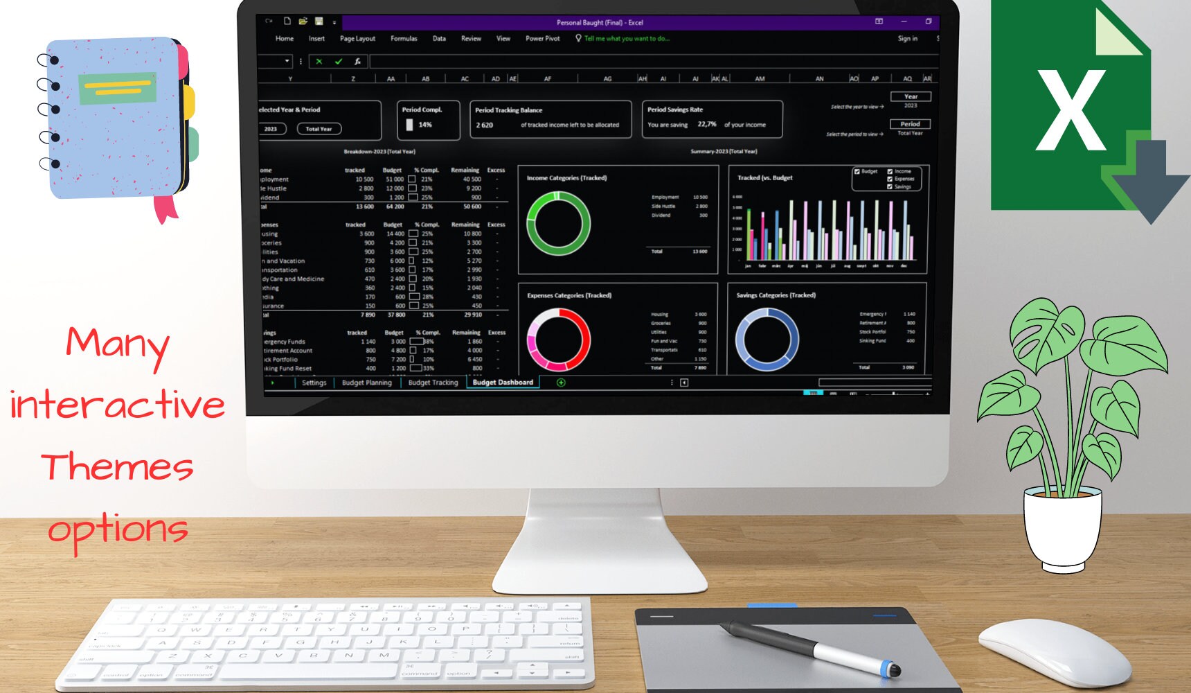 Personal Budget Planner: Excel Spreadsheet for Personal Finance ...