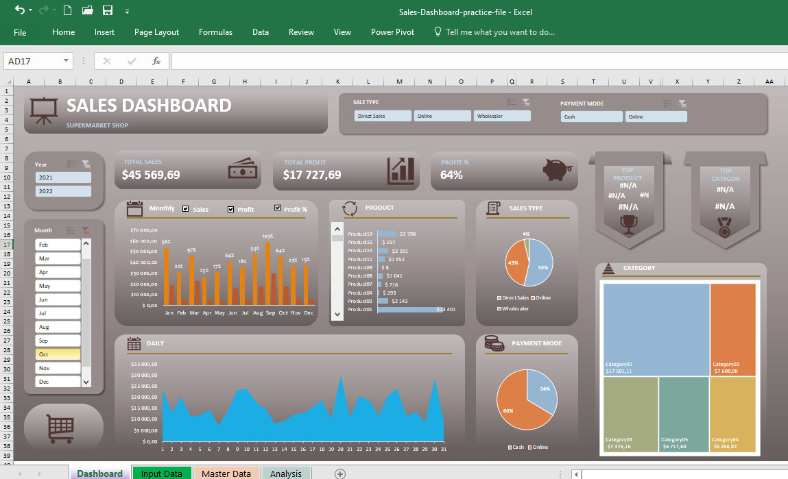 Smart Sales Tracker Excel Template for B2C Business Owners - Etsy