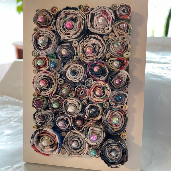Rolled Magazine Art - Etsy