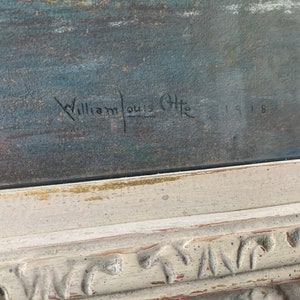 William Louis Otto Oil Painting 1918 - Etsy