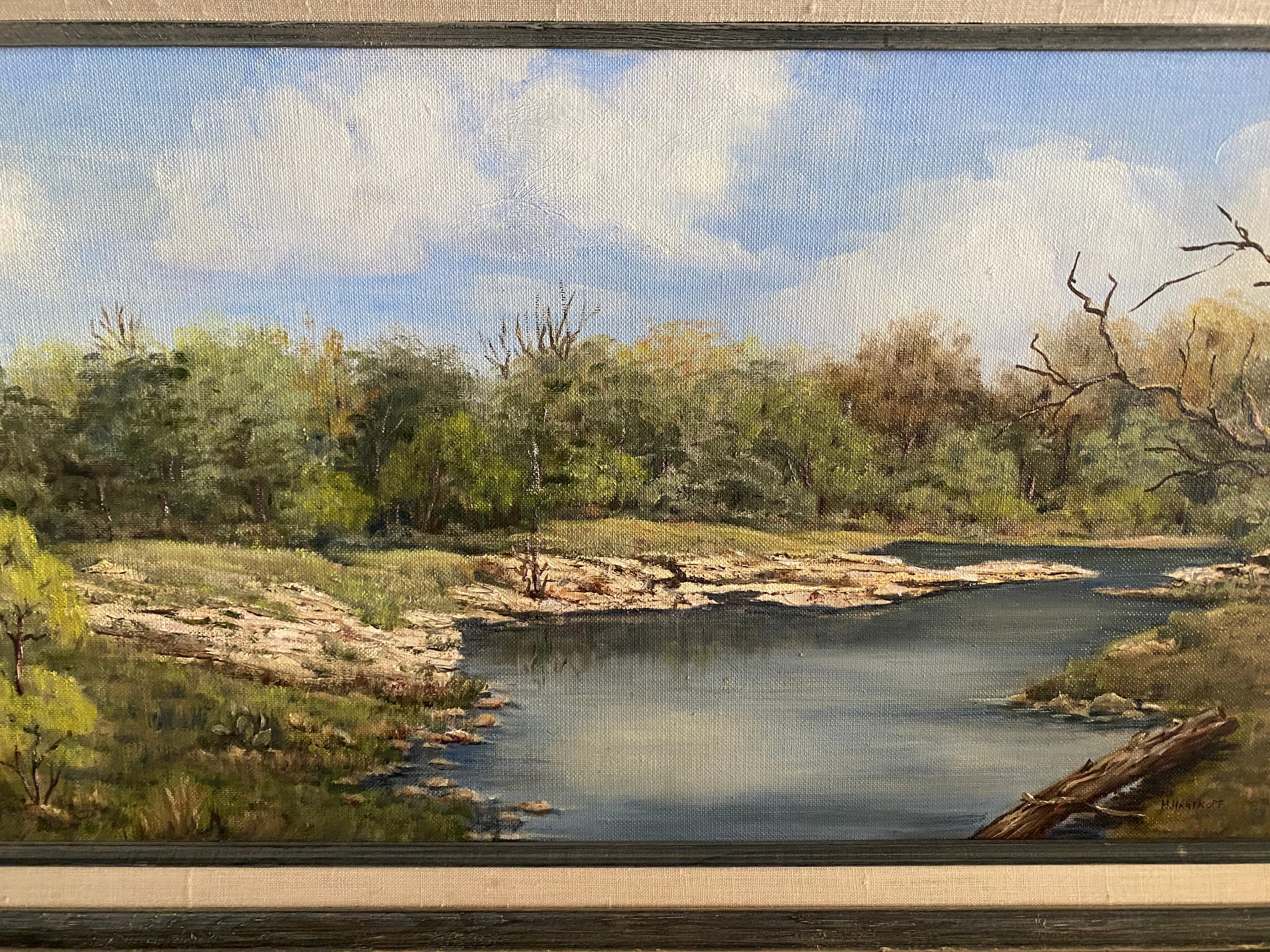 Texas Landscape Painting on Canvas Board by Hester Hartkopf - Etsy
