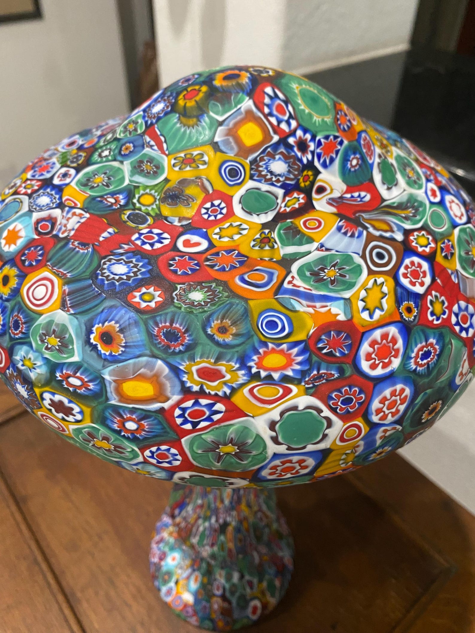 Millefiori Mushroom Milano Murano Art Glass Lamp - Etsy