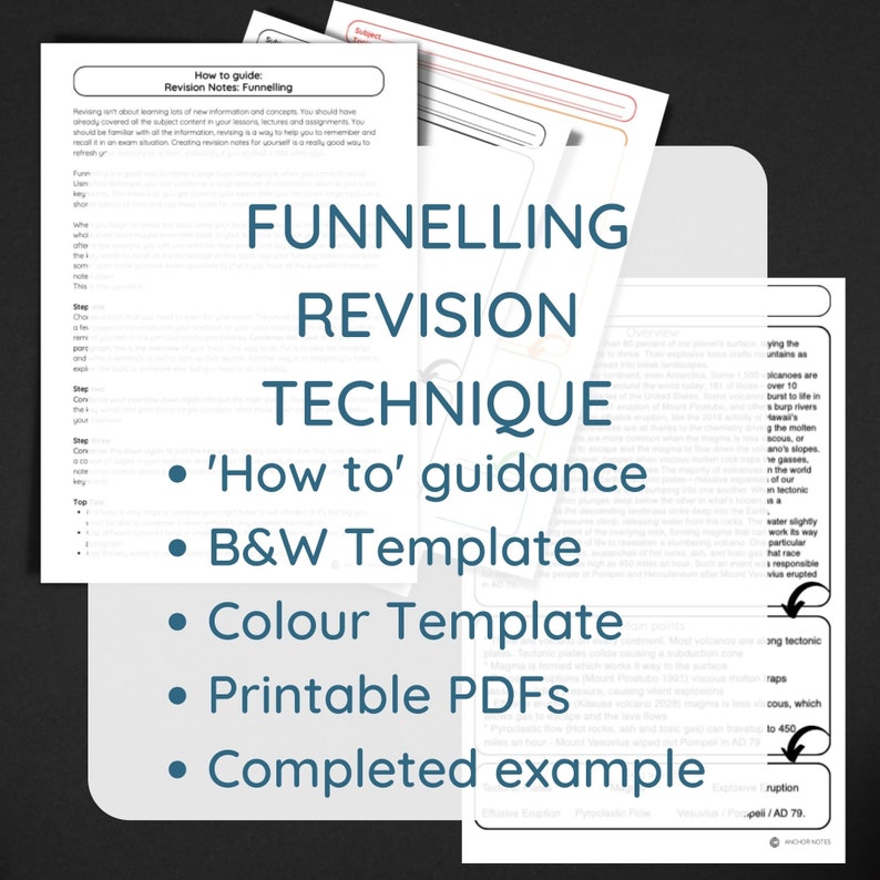 Study Skills. How to Revise. FUNNELLING Technique. Study Skills ...