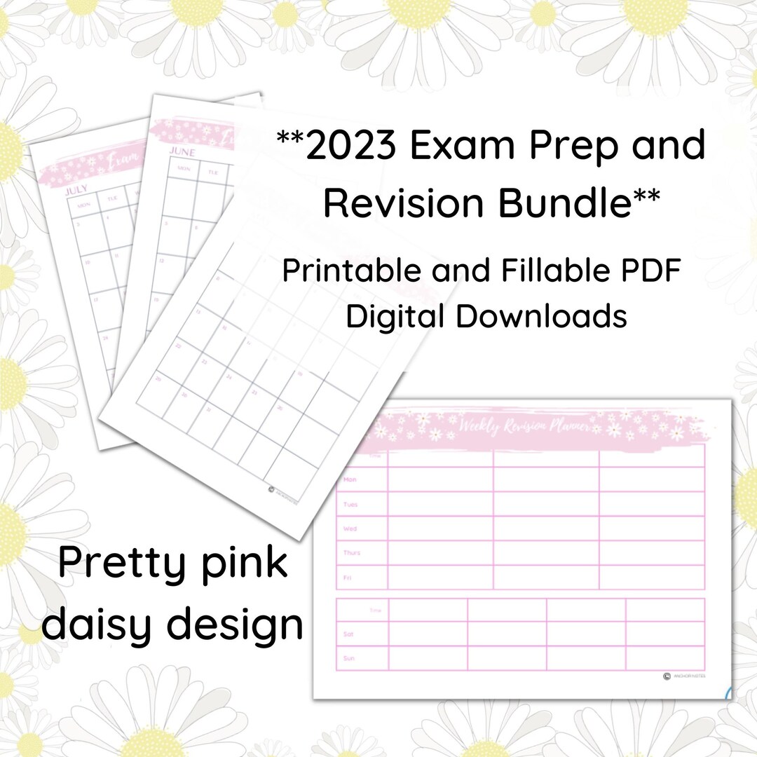 UK GCSE A Level 2023 Exam Prep and Revision Bundle. Top Tips. Pink ...