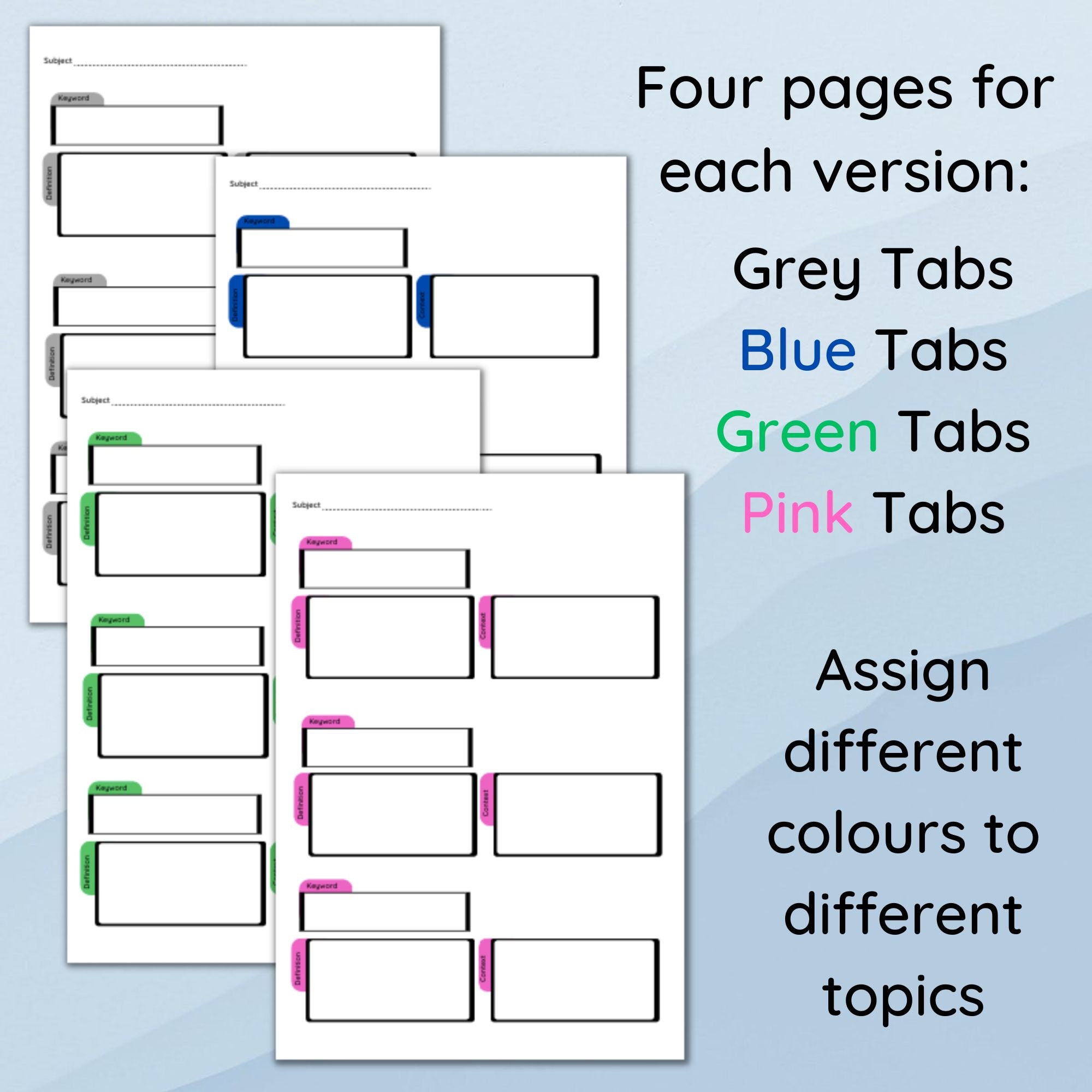 How to Revise GCSE A Level - KEYWORDS Study Skills. 13 Fillable ...